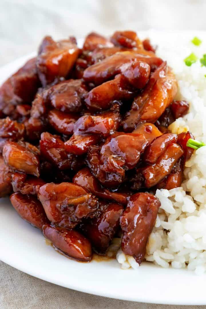 Copycat Mall Bourbon Chicken | Smells Like Delish