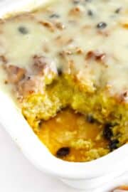 Rum Raisin Bread Pudding | Smells Like Delish