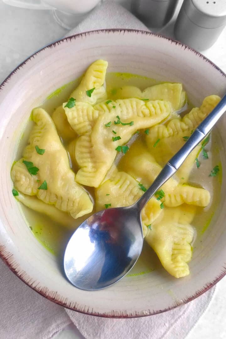 Chicken Kreplach Soup | Smells Like Delish