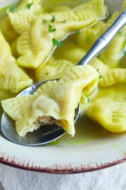 Chicken Kreplach Soup | Smells Like Delish