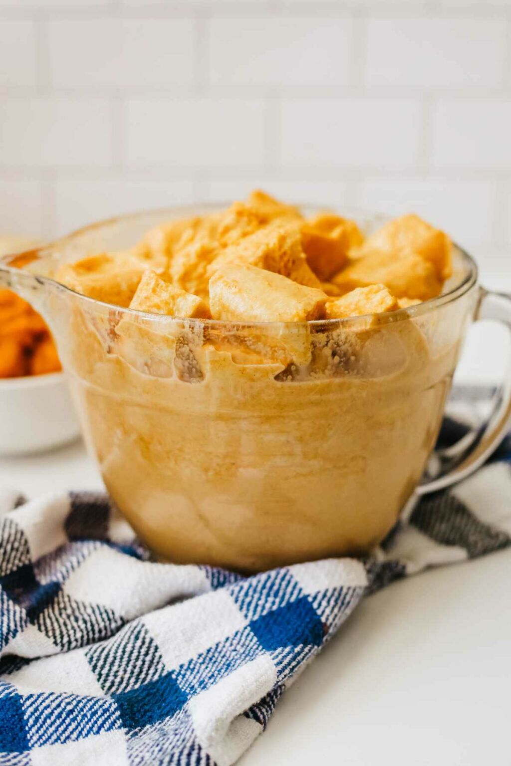 Maple Pumpkin Bread Pudding | Smells Like Delish