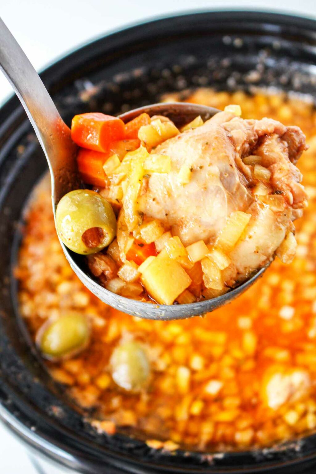Slow Cooker Dominican Pollo Guisado | Smells Like Delish