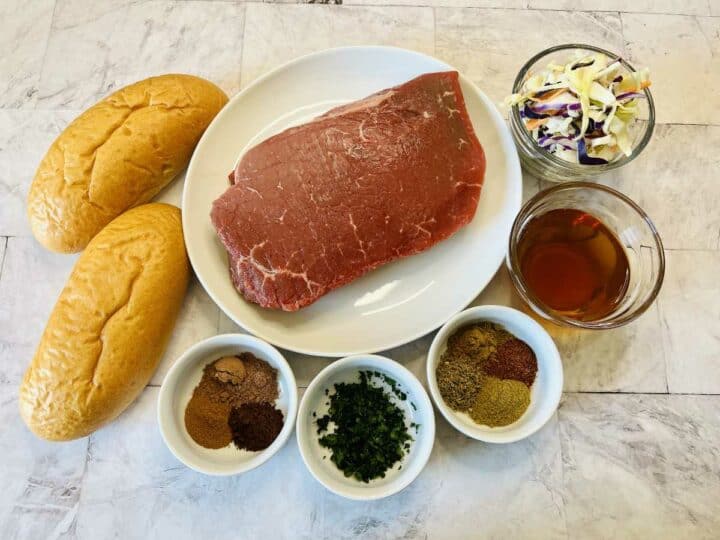 Crockpot Mexican Shredded Beef Tortas | Smells Like Delish