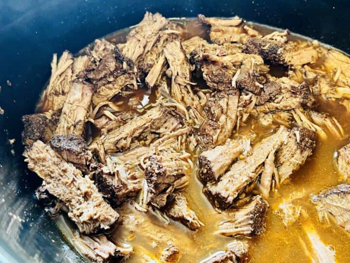 Crockpot Mexican Shredded Beef Tortas | Smells Like Delish