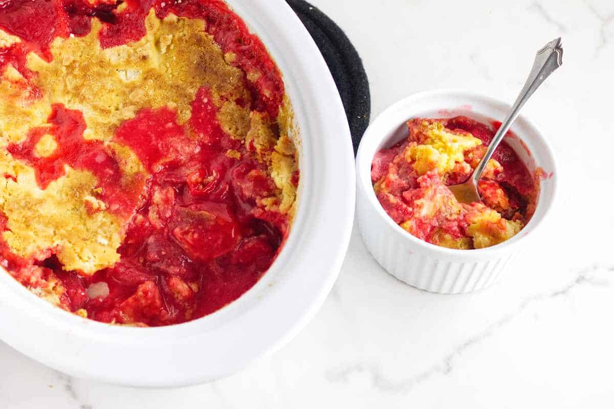 Strawberry Spoon Cake | Smells Like Delish