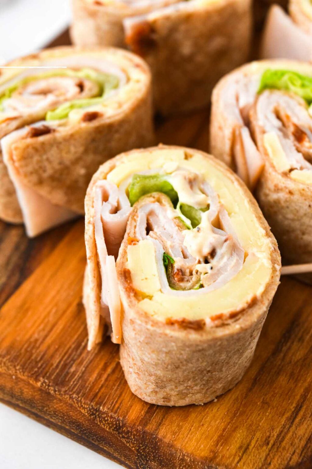 Turkey Pinwheel Sandwiches | Smells Like Delish