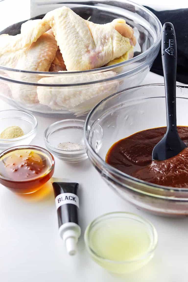 Halloween Sweet and Sour Chicken 'Bat' Wings | Smells Like Delish