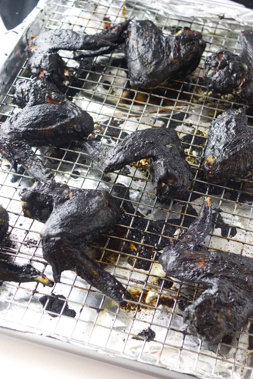 Sweet and Sour 'Bat' Wings (Halloween Chicken Wings) | Smells Like Delish