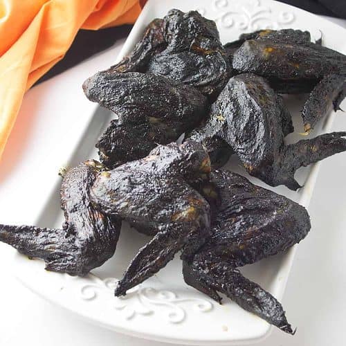 Sweet and Sour 'Bat' Wings (Halloween Chicken Wings) | Smells Like Delish