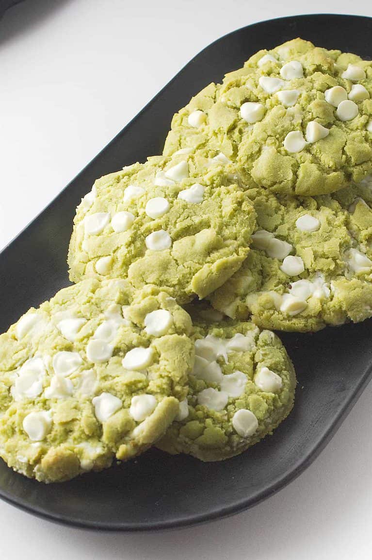 Matcha White Chocolate Cookies | Smells Like Delish