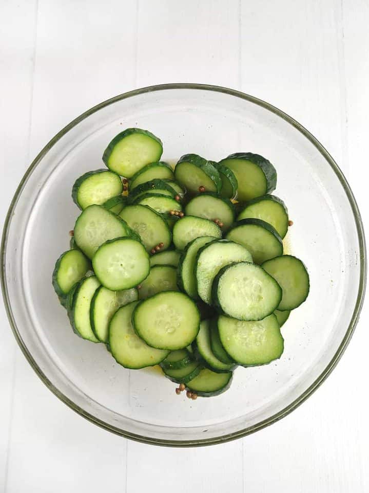 Bread and Butter Refrigerator Pickles | Smells Like Delish