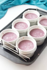 Baked Ube Leche Flan | Smells Like Delish