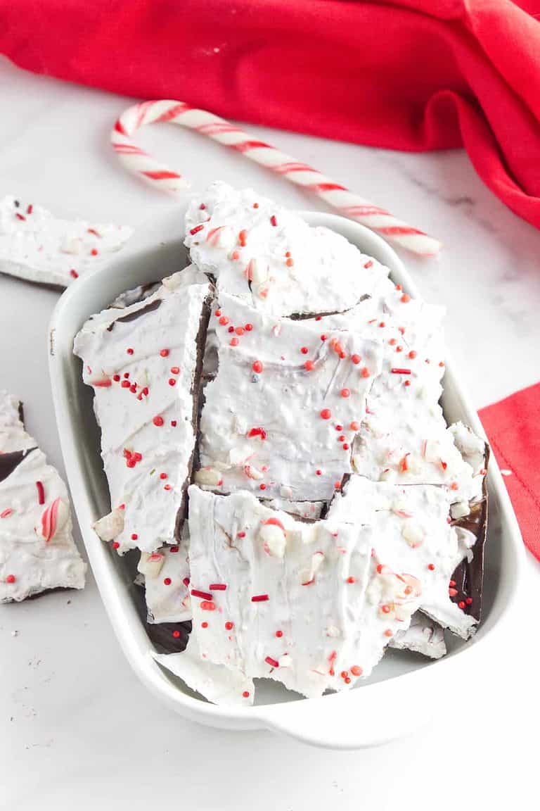 White Chocolate Peppermint Bark | Smells Like Delish