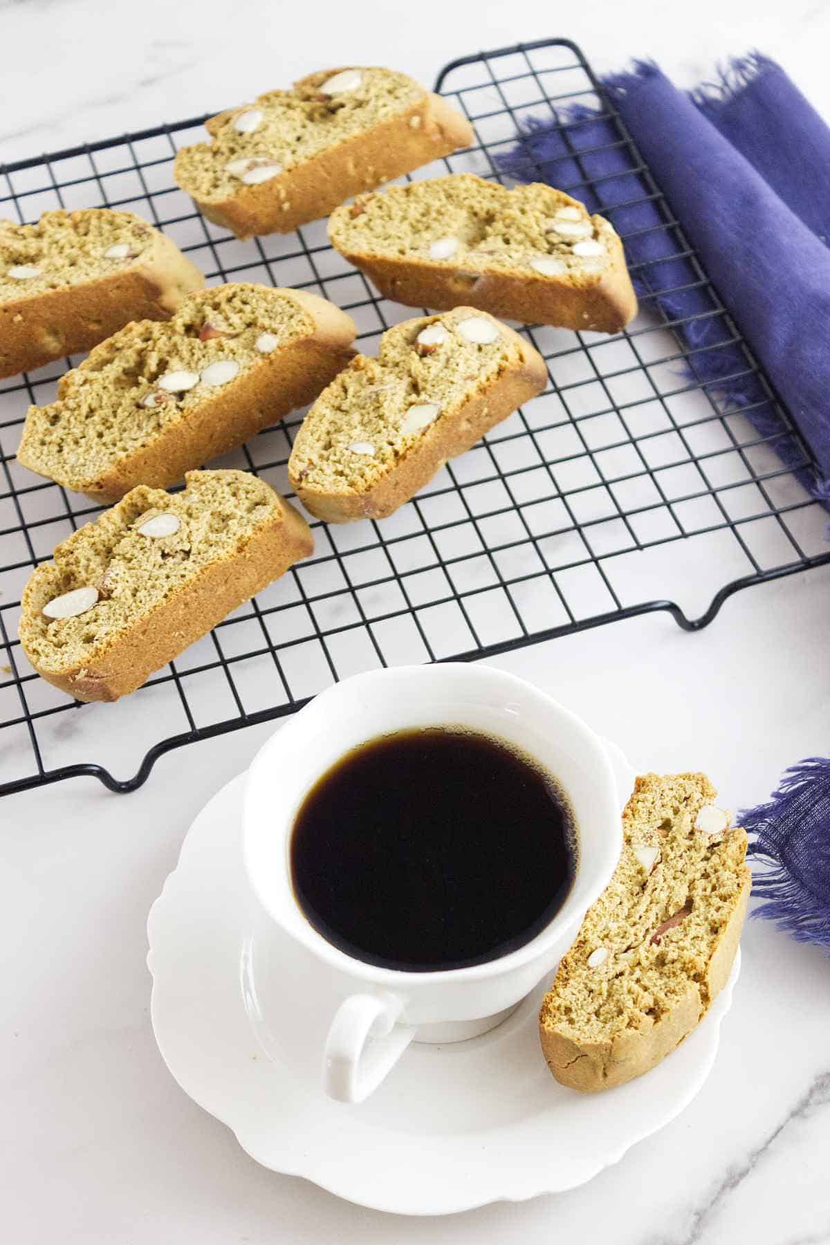 Coffee Biscotti | Smells Like Delish