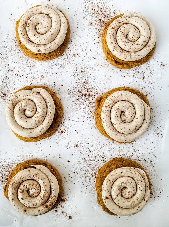 Crumbl Style Pumpkin Spice Cookies | Smells Like Delish