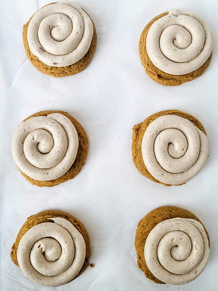 Crumbl Style Pumpkin Spice Cookies | Smells Like Delish