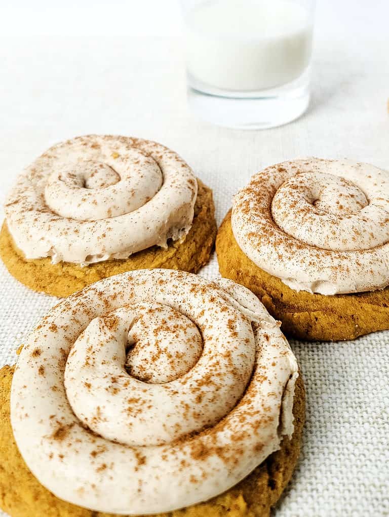 Crumbl Style Pumpkin Spice Cookies Recipe | Smells Like Delish