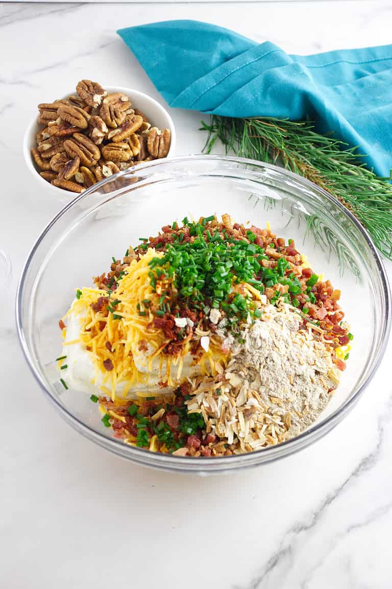 Holiday Hedgehog Cheese ball | Smells Like Delish