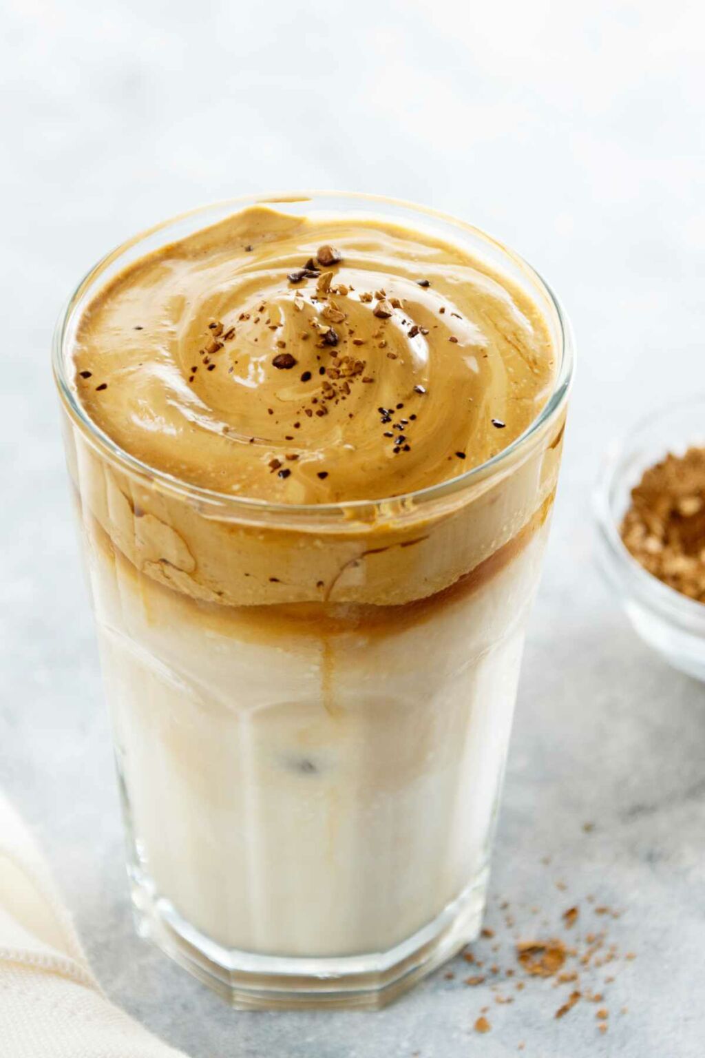 Korean Dalgona Iced Coffee | Smells Like Delish