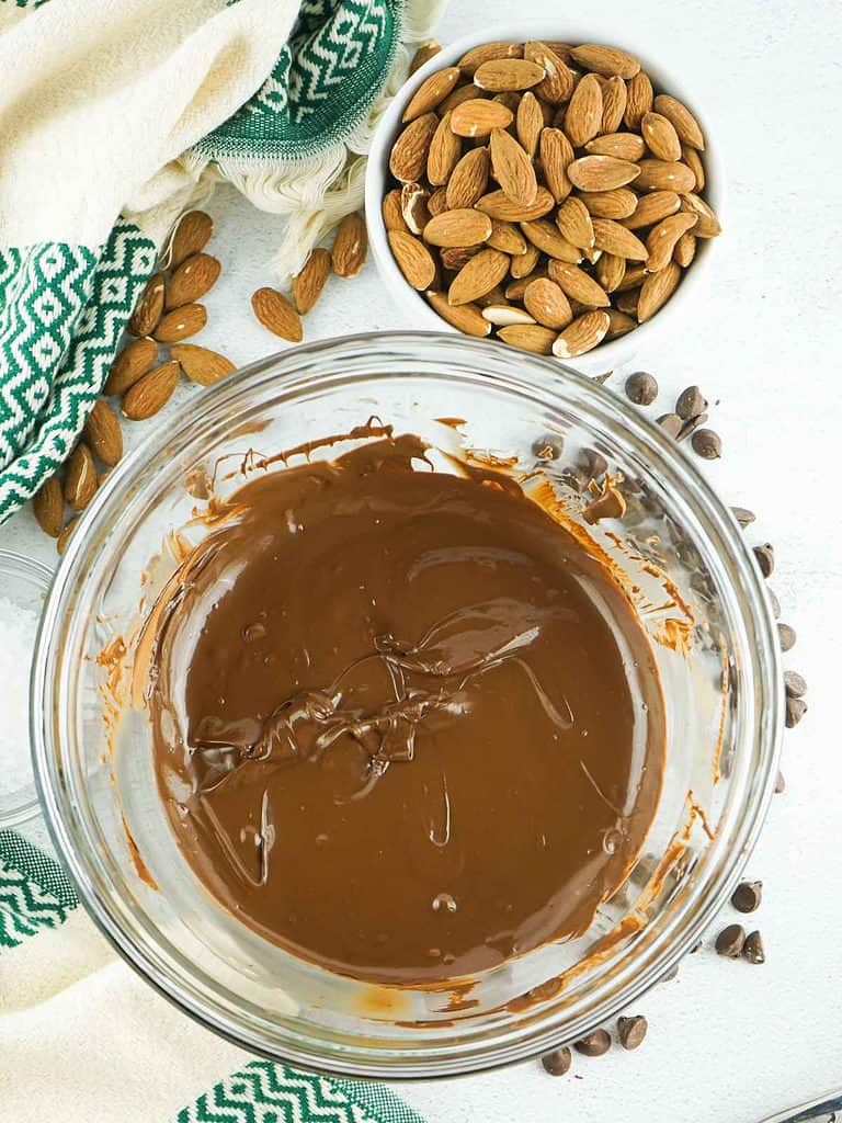 Dark Chocolate Almond Clusters with Sea Salt | Smells Like Delish