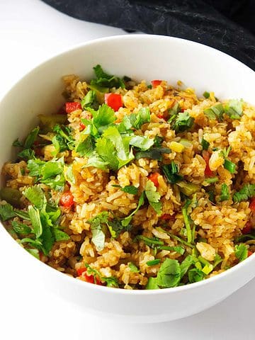 Easy Chimichurri Rice from Leftover Rice | Smells Like Delish