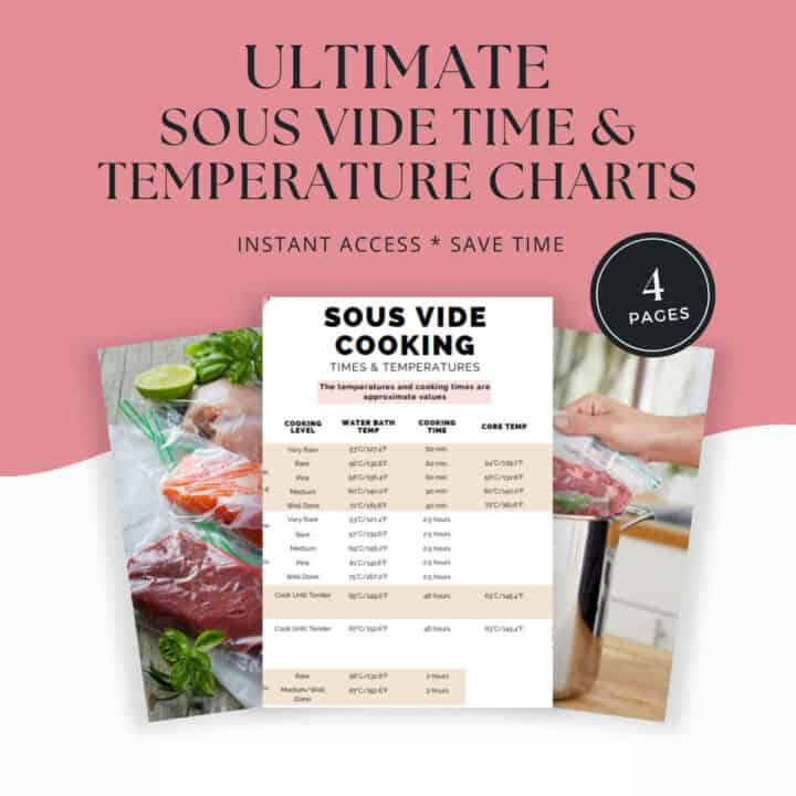 Sous Vide Temperature Chart | Smells Like Delish