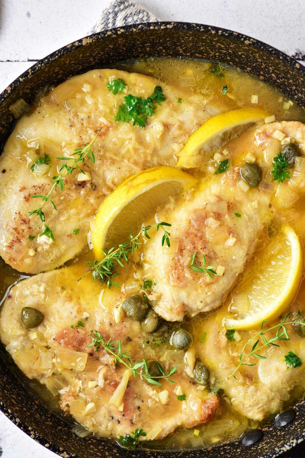 Skillet Lemon Chicken Piccata | Smells Like Delish