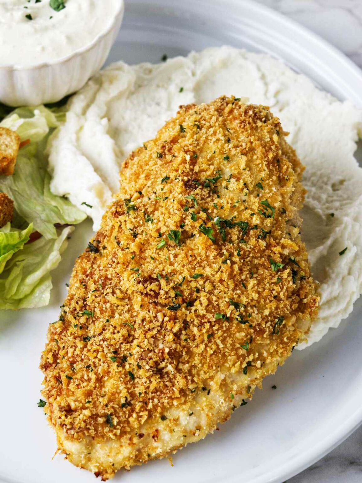Air Fryer Panko Crusted Chicken | Smells Like Delish