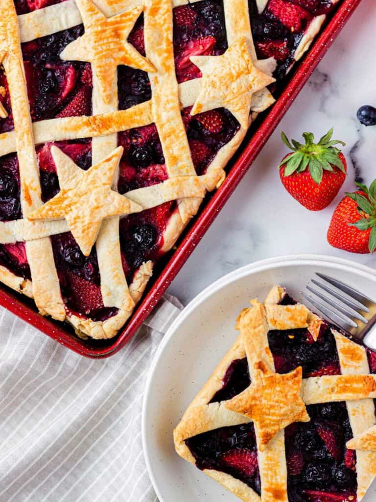 Mixed Berry Sheet Pan Pie | Smells Like Delish