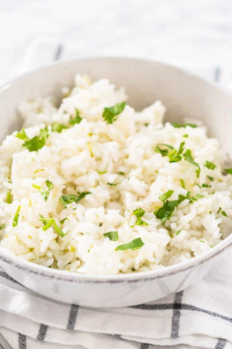 Rice Cooker Cilantro Lime Rice | Smells Like Delish