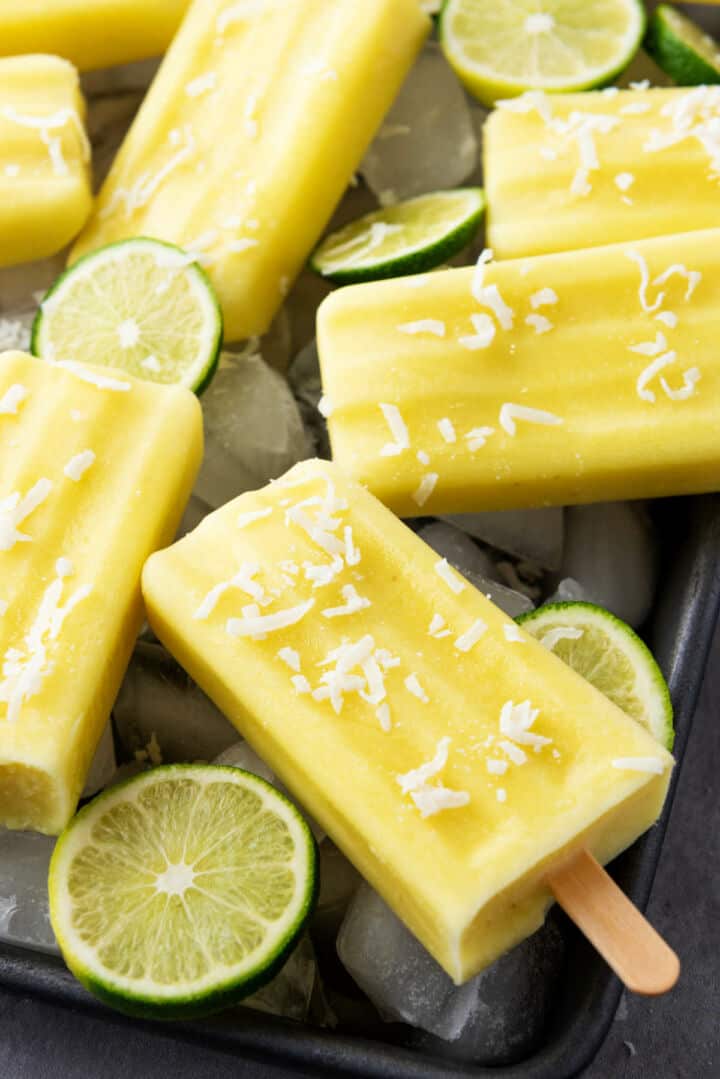 Pineapple Coconut Popsicles | Smells Like Delish