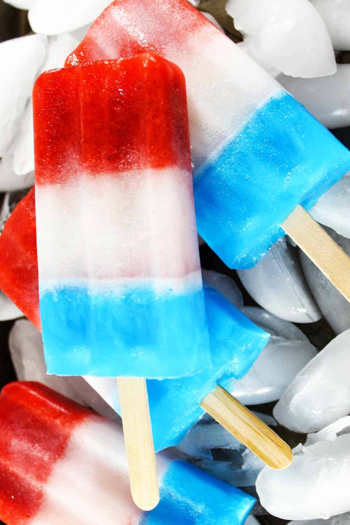 Red White and Blue Popsicles | Smells Like Delish