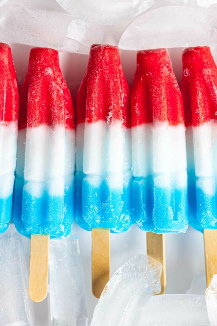 Red White and Blue Popsicles | Smells Like Delish