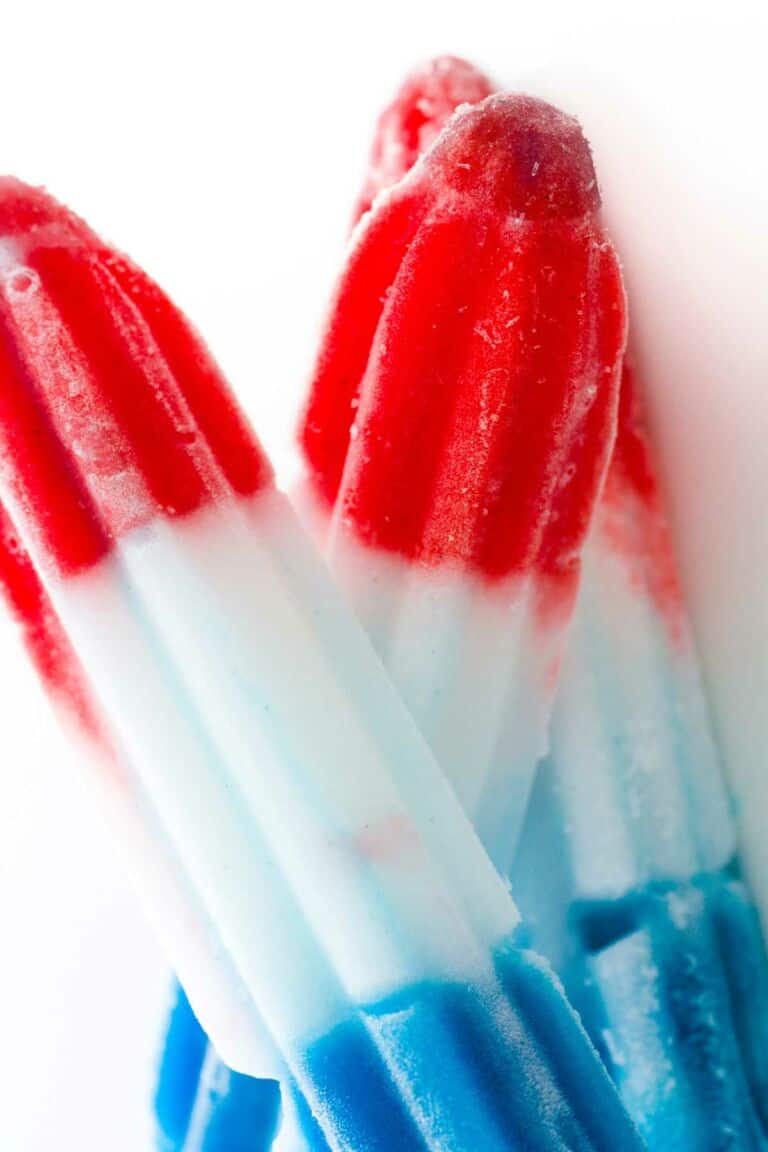Red White and Blue Popsicles | Smells Like Delish