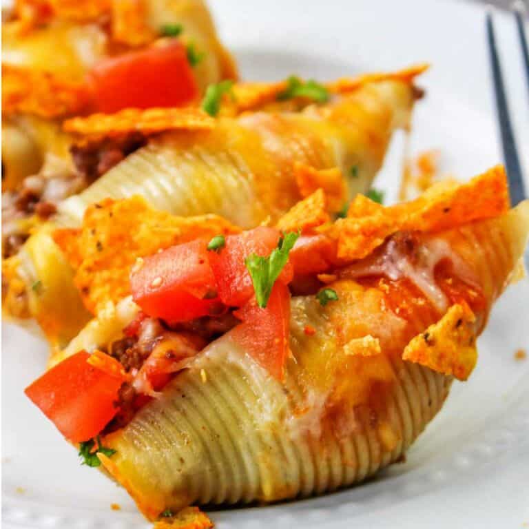 Taco Stuffed Pasta Shells | Smells Like Delish