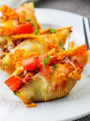 Taco Stuffed Pasta Shells | Smells Like Delish
