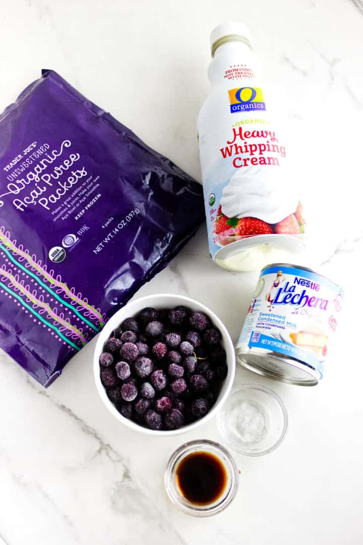 Acai Berry Gelato (Acai Berry Ice Cream) | Smells Like Delish