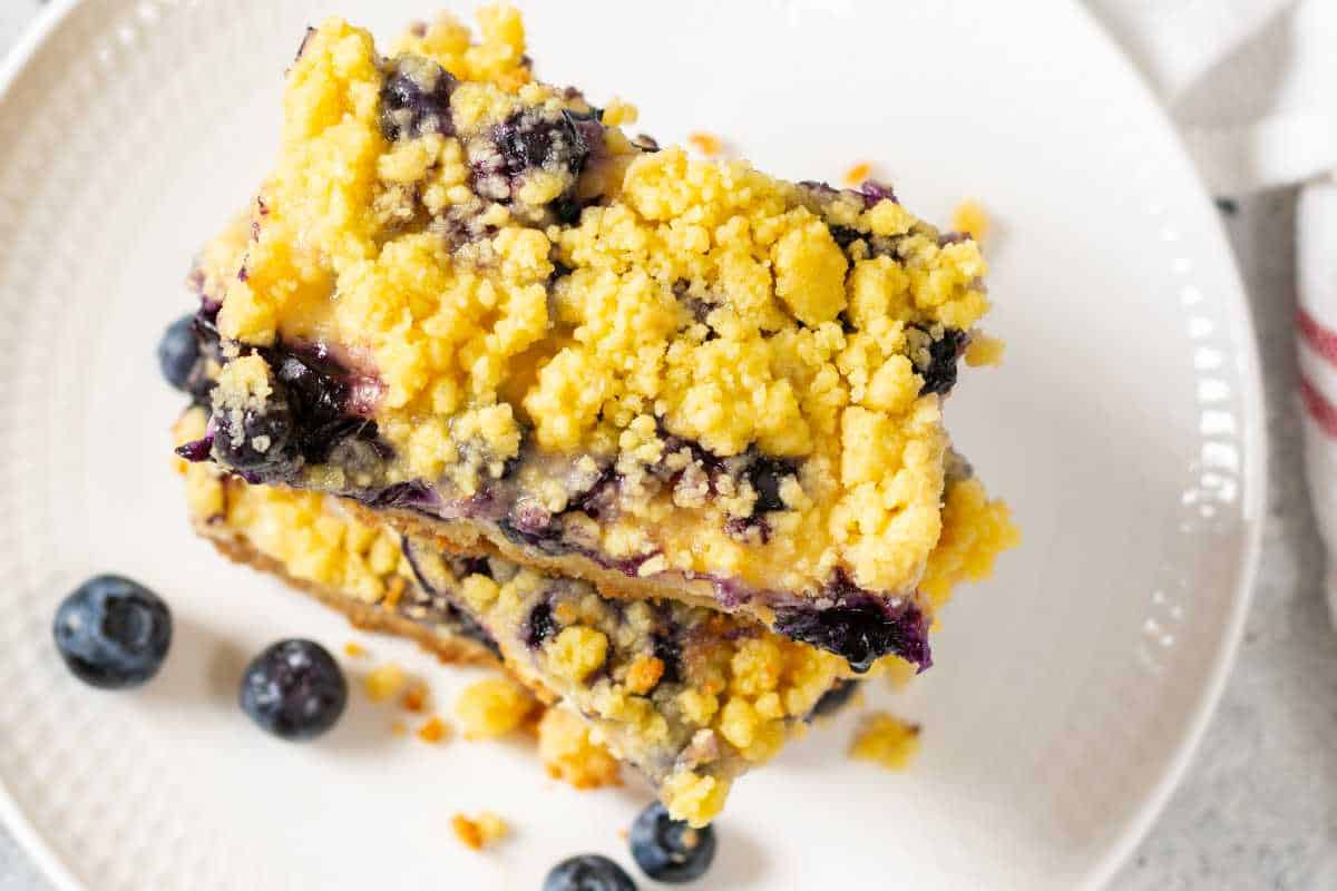 Blueberry Lemon Bars | Smells Like Delish