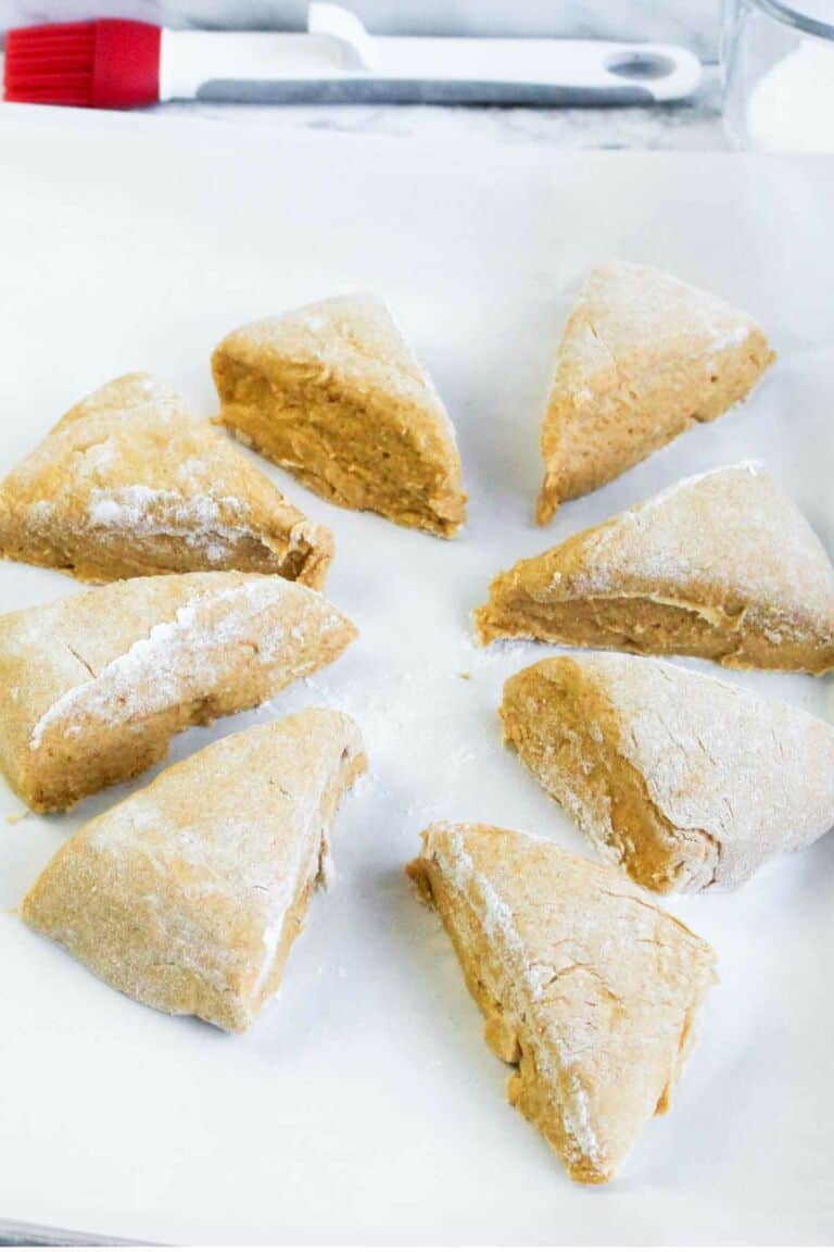 Pumpkin Scones with Maple Icing | Smells Like Delish