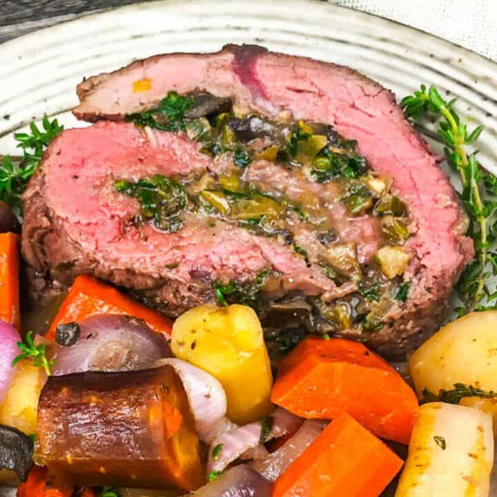 Stuffed Beef Tenderloin Roast | Smells Like Delish