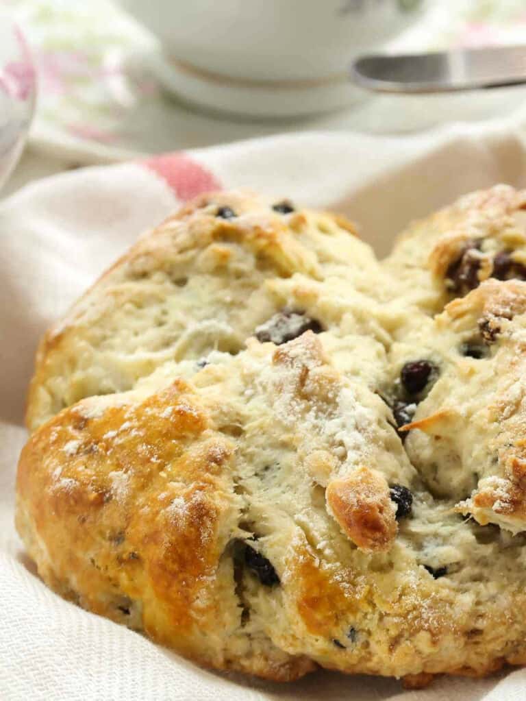 Irish Spotted Dog (Irish Soda Bread with Raisins) | Smells Like Delish