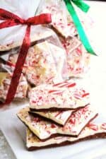 White Chocolate Peppermint Bark | Smells Like Delish