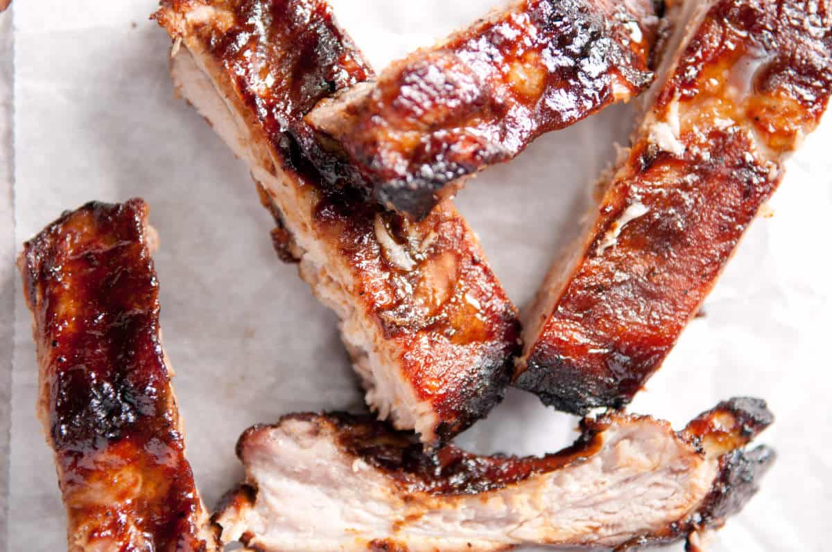 Barbecued Traeger Pork Ribs | Smells Like Delish