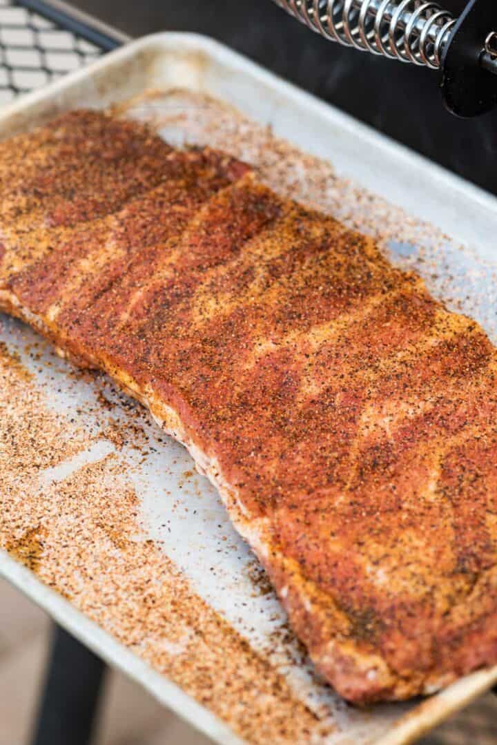 Barbecued Traeger Pork Ribs | Smells Like Delish