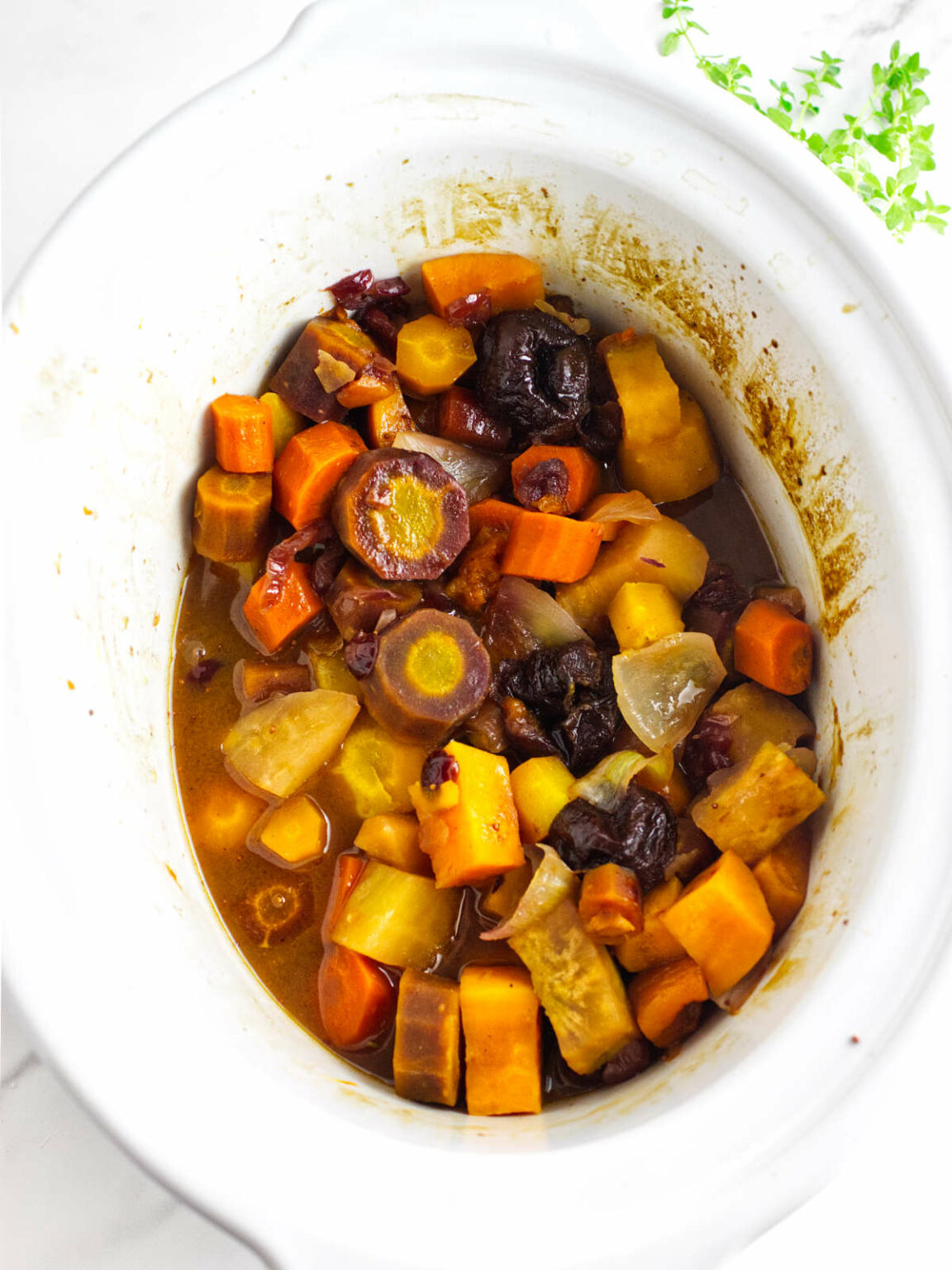 Carrot Tzimmes with Dried Fruits | Smells Like Delish