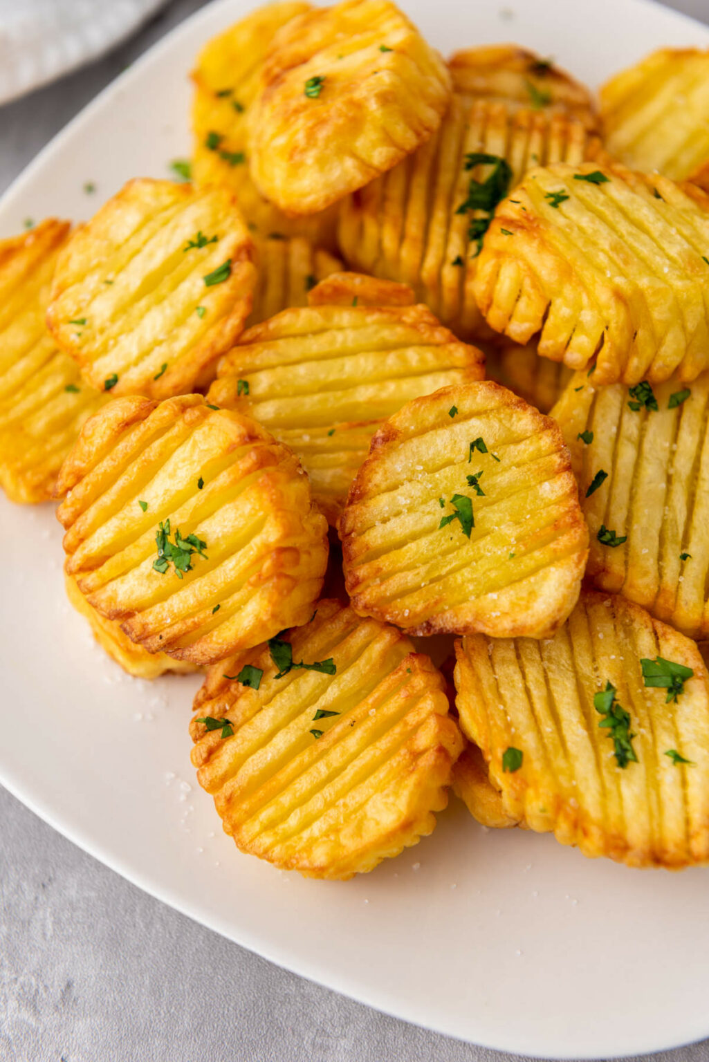 Air Fryer Accordion Potatoes | Smells Like Delish