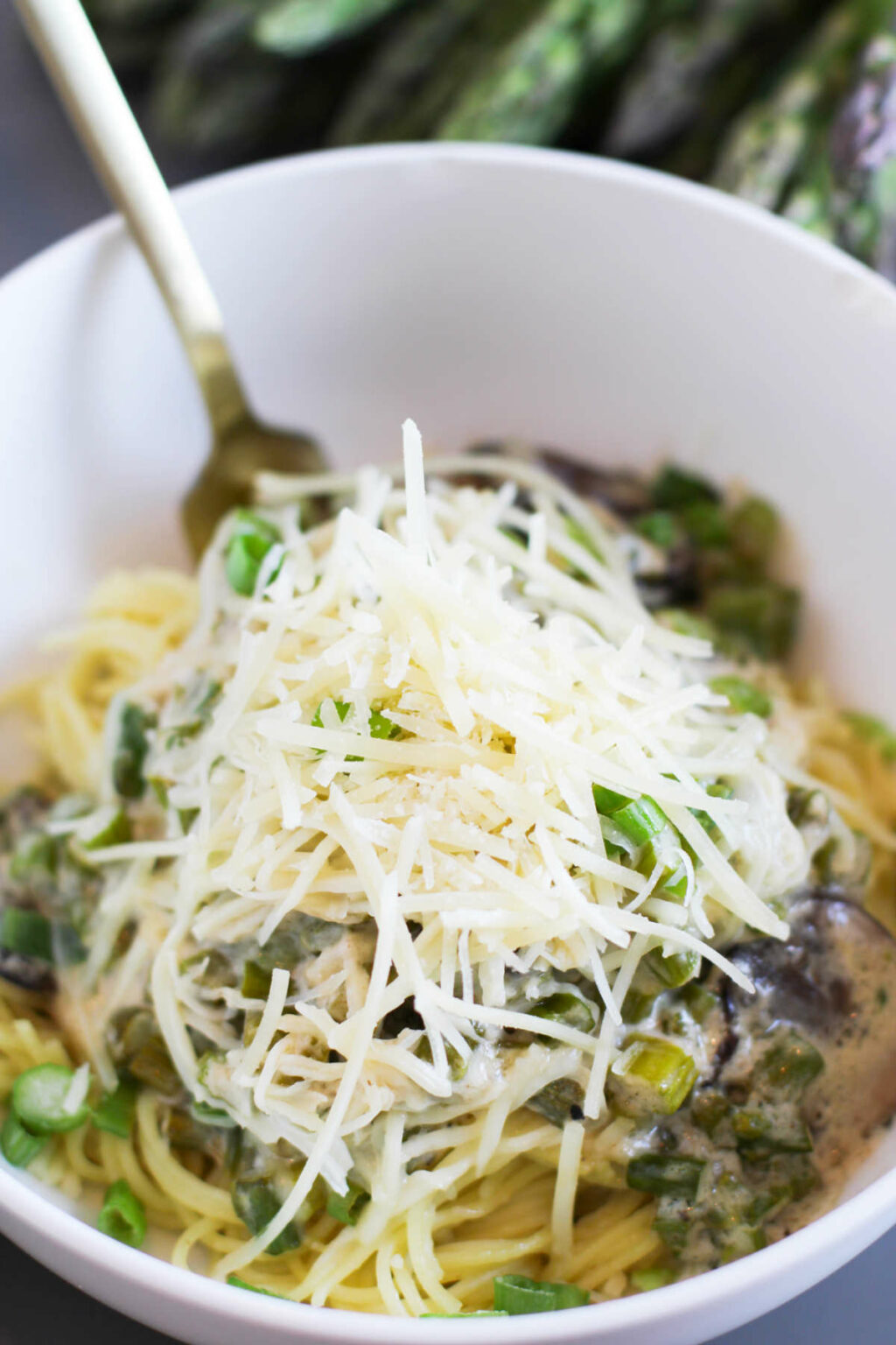 Mushrooms Asparagus Pasta | Smells Like Delish