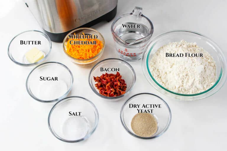 Bread Machine Cheese Bread with Bacon | Smells Like Delish