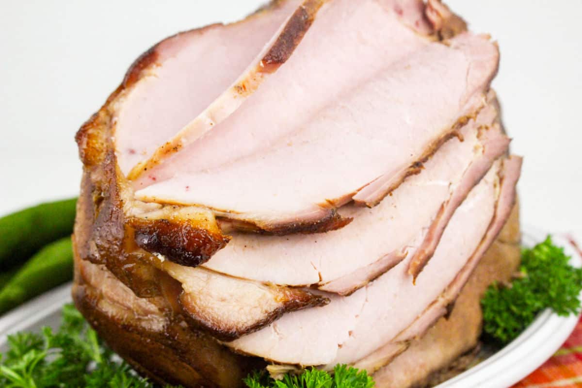 Bourbon Maple Glazed Ham | Smells Like Delish