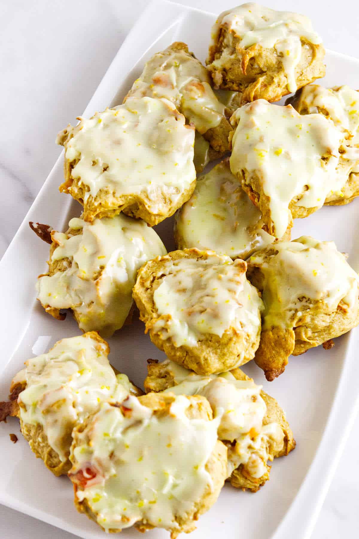 Orange Glazed Persimmon Cookies | Smells Like Delish